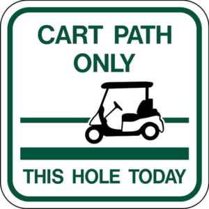 Golf Course cart path only Today - Moccasin Wallow Golf Club